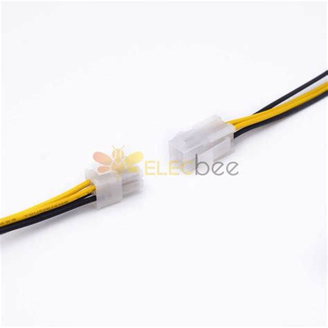 Elecbee 4pin Pc Cable Cpu Power Supply Extension Cord Cable 30cm Desktop 4 Pin 4p Atx Power Male