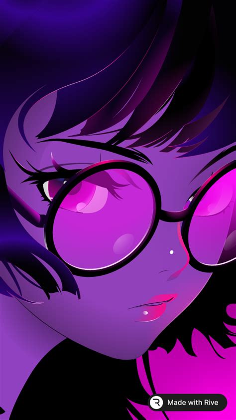 anime girl head turn follow cursor by lienzet made with rive