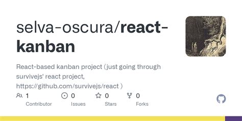 GitHub Selva Oscura React Kanban React Based Kanban Project Just Going Through Survivejs