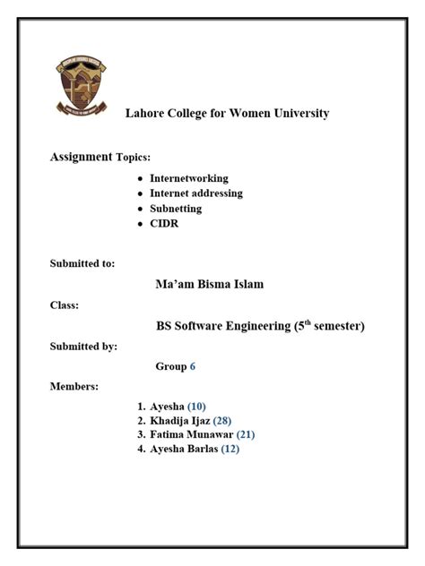 Computer Networks Group 6 Pdf Ip Address Computer Network