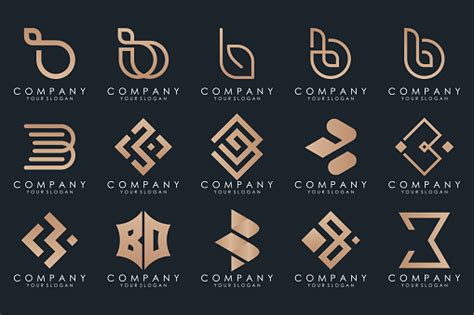 창조적 인 편지 B 로고 디자인 템플릿 세트 고급 스러움 우아한 간단한 사업을위한 아이콘 0명에 대한 스톡 벡터 아트 및 기타 이미지 Istock