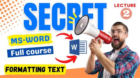 Formatting Text In Ms Word Microsoft Word Full Course In Urdu 2022 Ms Word Course Secret Lecture