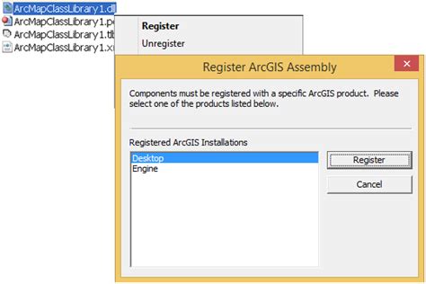 How To Register Com Components Arcobjects Net 104 Sdk