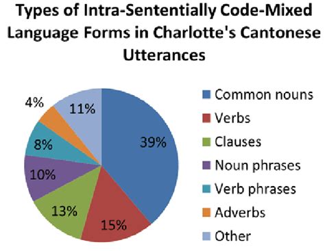 And 6 Present Types Of Code Mixed Language Forms In Charlottes Download Scientific Diagram