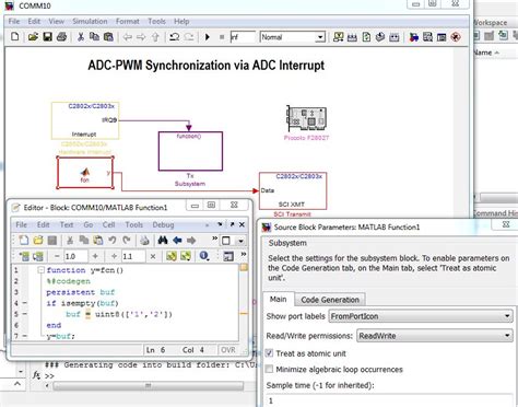 Tms320f28027 Simulink Sci Transmit Disable C2000 Microcontrollers Forum C2000™︎