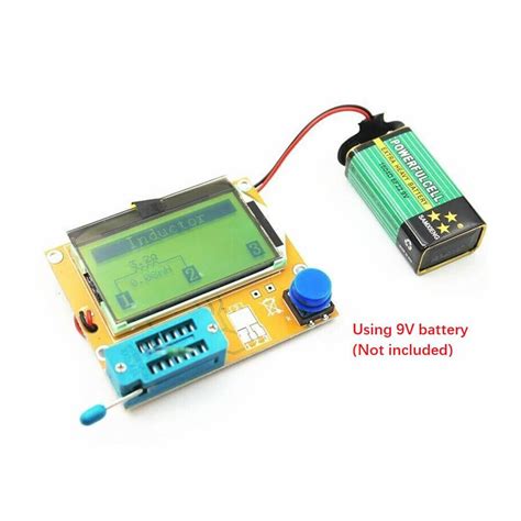 Mega328 Lcr Metre Led Transistör Diyot Kapasite Test Cihazı Şeffaf Kutulu