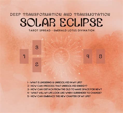 Solar Eclipse Tarot Spread Astrology Inspired For Deep Transformation