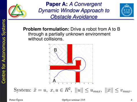 Ppt Formations And Obstacle Avoidance In Mobile Robot Control