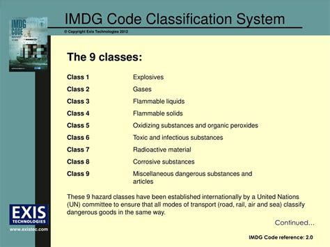Ppt Introduction To Imdg Code Enhancing Safe Transport Of Dangerous