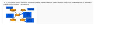 Solved In The Bayesian Network Given Below What Is The