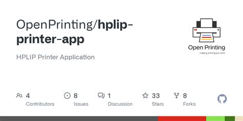 github openprinting hplip printer app hplip printer application