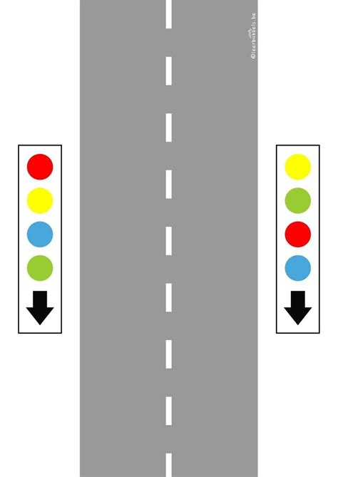 Intersection Diagram With Traffic Lights