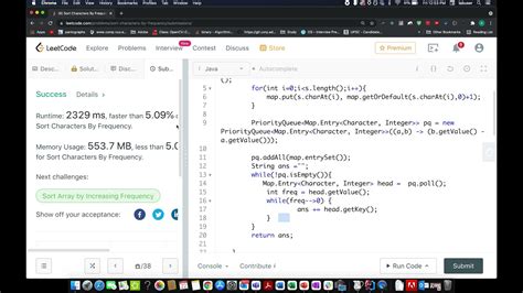 Sort Characters By Frequency Leetcode 451 Live Coding Session 🔥🔥🔥