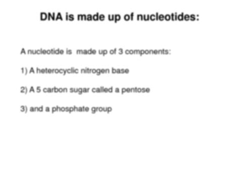 SOLUTION Dna Structure Studypool