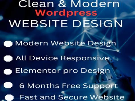 to build modern and responsive wordpress website design upwork