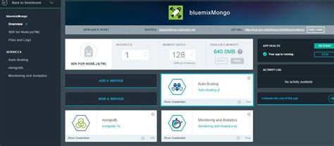Bend It Like Bluemix Mongodb Using Auto Scale Part 1 Scale Auto