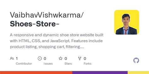 Github Vaibhavvishwkarmashoes Store A Responsive And Dynamic Shoe Store Website Built With