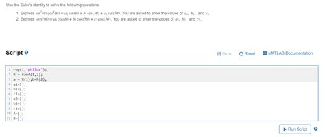 Use The Eulers Identity To Solve The StudyX