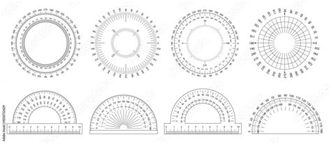 Protractor Ruler Angle Measurement Tool Circular Scale And
