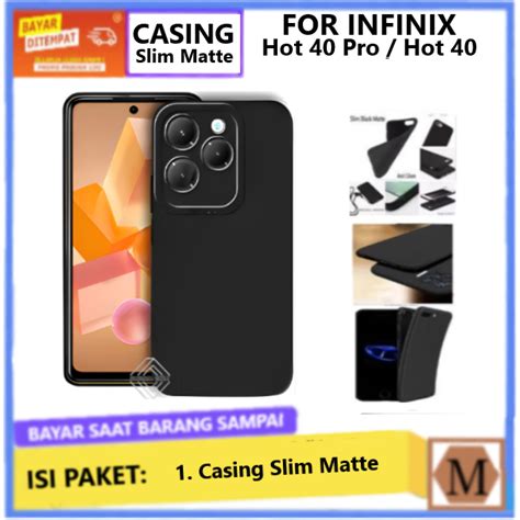 Jual Case Slim Black Matte Infinix Hot Pro Hot Hot I G Casing Protect Camera Pelindung