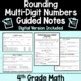 Rounding Multi Digit Numbers Guided Notes By Teaching On The Island