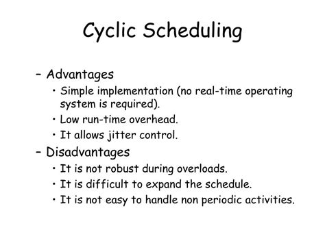 Ppt Cyclic Scheduling Powerpoint Presentation Free Download Id4234146