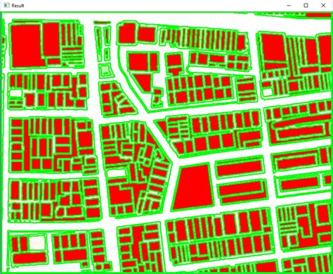 Opencv Extract Building Edges From Map Image Using Python Stack