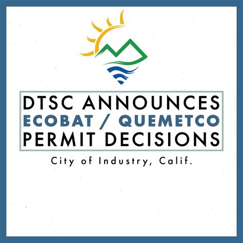 California Department Of Toxic Substances Control On Linkedin Dtsc Ecobat Quemetco