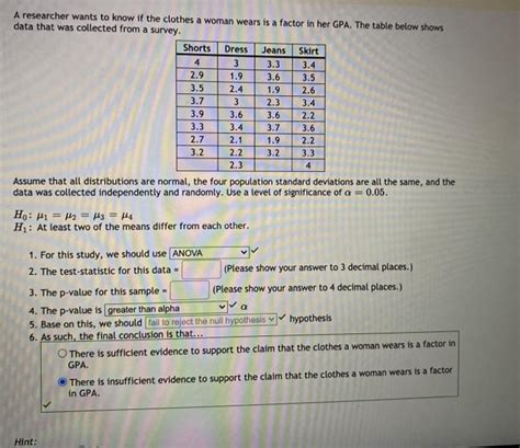 solved 3 3 5 a researcher wants to know if the clothes a