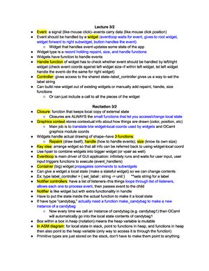 CIS 120 Lecture And Recitation March 23 CIS 120 Studocu