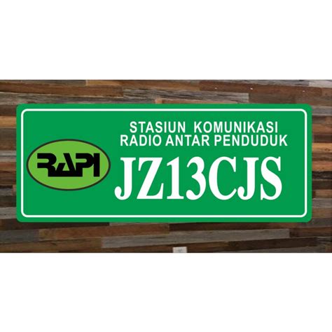 Jual Papan Callsign Rapi Akrilik 50 X 20 Cm Shopee Indonesia