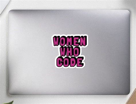 Sticker Women Who Code Decal Female Coders Stickers Etsy Sticker Paper Order Prints Coding