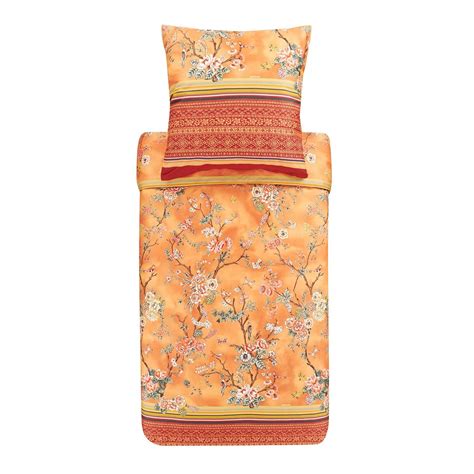 Bassetti Baumwollsatin Bettwäsche Pallanza Fb. 01 Orange