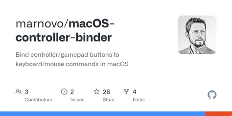 GitHub Marnovo MacOS Controller Binder Bind Controller Gamepad Buttons To Keyboard Mouse
