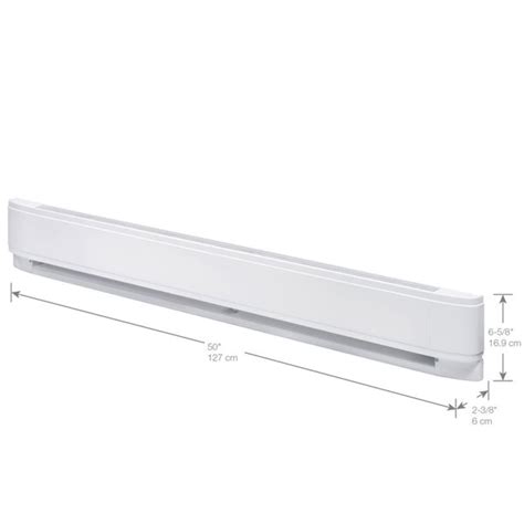 Dimplex 50 In 240 208 V 2000 1500 W Linear Convector Baseboard Heater White 400001235 Rona