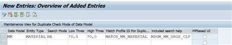 How To Configuration Duplicate Check Based On Mate Sap Community