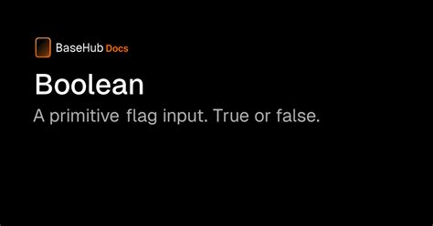 Blocks Reference Boolean — Basehub Docs