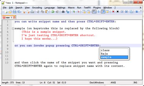 Manage Code Snippets In Notepad Stack Overflow