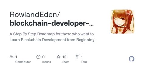 Github Rowlandedenblockchain Developer Roadmap A Step By Step