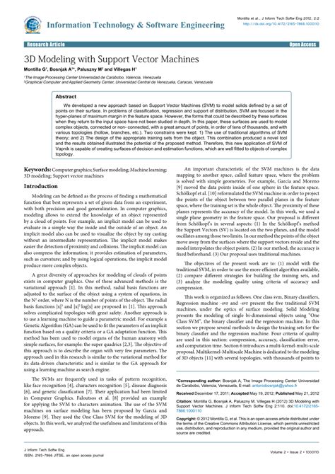 PDF D Modeling With Support Vector Machines