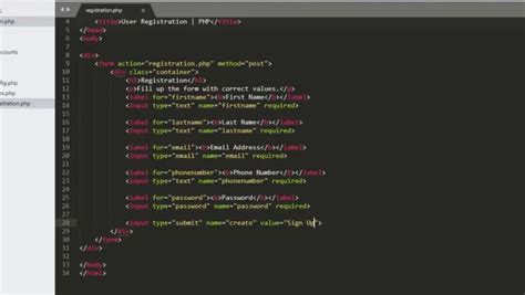 Create A User Registration Form In PHP With Ease