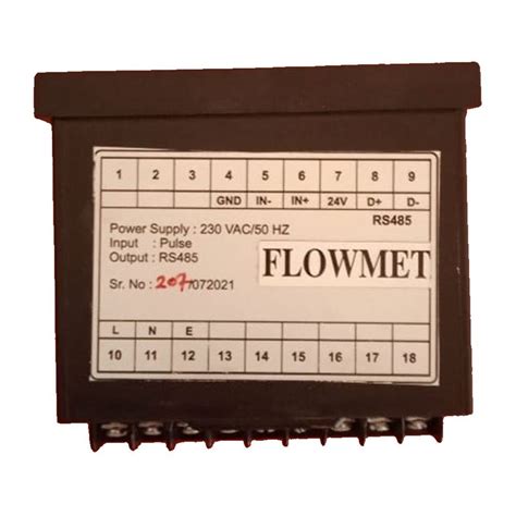 Flowmet ABS Digital Flow Rate Indicator Totalizer Water Model Name Number DT A At