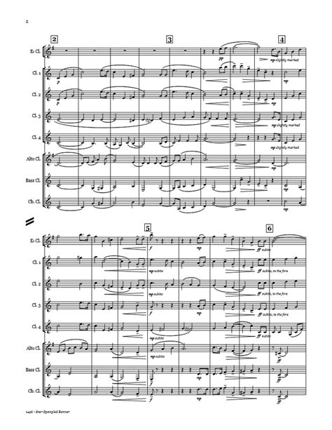 Star Spangled Banner Clarinet Choir Whichpond Music