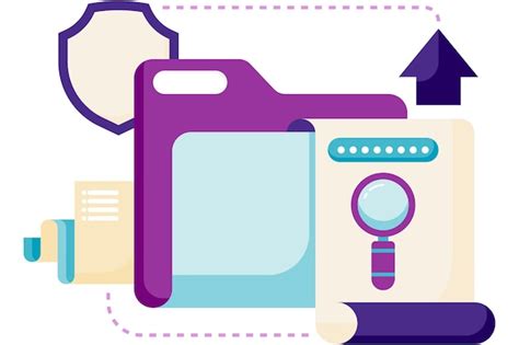 폴더를 찾습니다 프리미엄 벡터