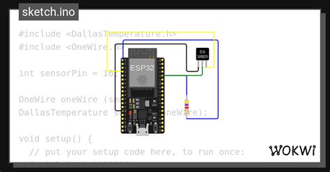 Ds18 Wokwi Esp32 Stm32 Arduino Simulator
