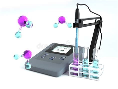 Ph Meter Isolated On White Stock Illustration Illustration Of Alkaline Molecules 274185000