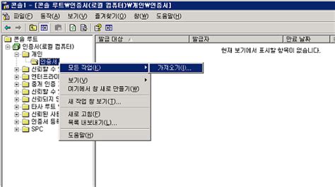 iis 5 6 pfx 인증서 적용 hanbirossl