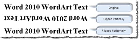 Rotate Text Mirror Text