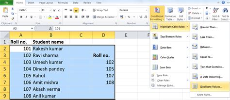 advance excel conditional formatting