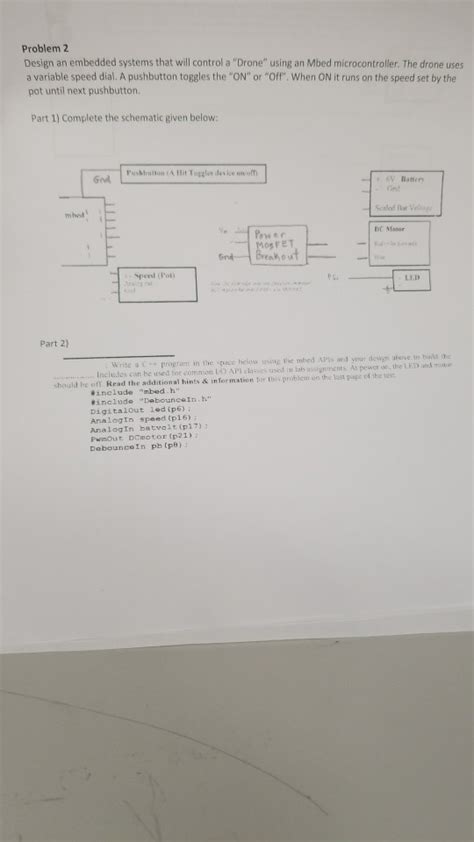 Problem Design An Embedded Systems That Will Chegg